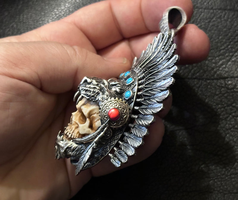 Aztec Mexican Warrior Amulet Pendant – Mortis Ores