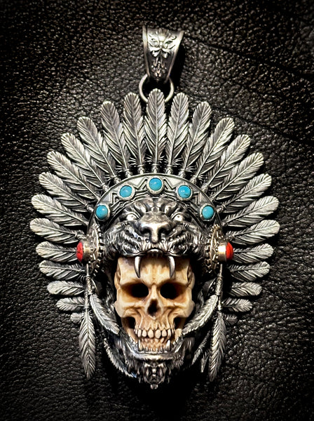 Aztec Mexican Warrior Amulet Pendant – Mortis Ores