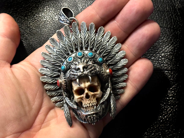 Aztec Mexican Warrior Amulet Pendant – Mortis Ores